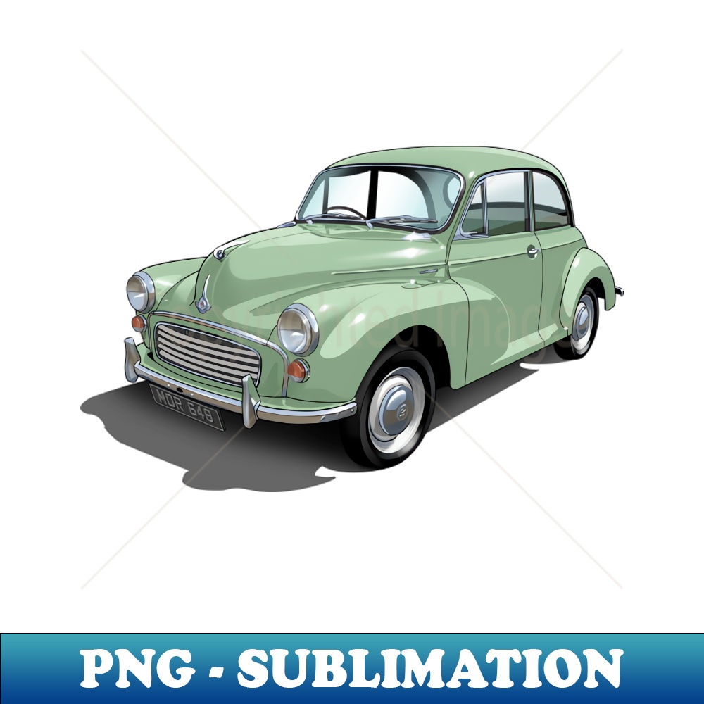 Morris Minor in sage green - Signature Sublimation PNG File | Inspire ...