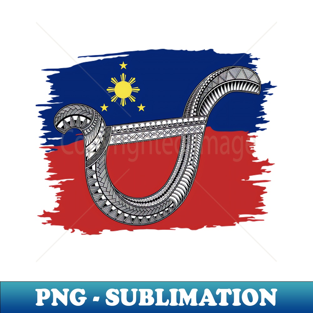 Philippine Flag Tribal line Art Baybayin word MA - Special | Inspire Uplift