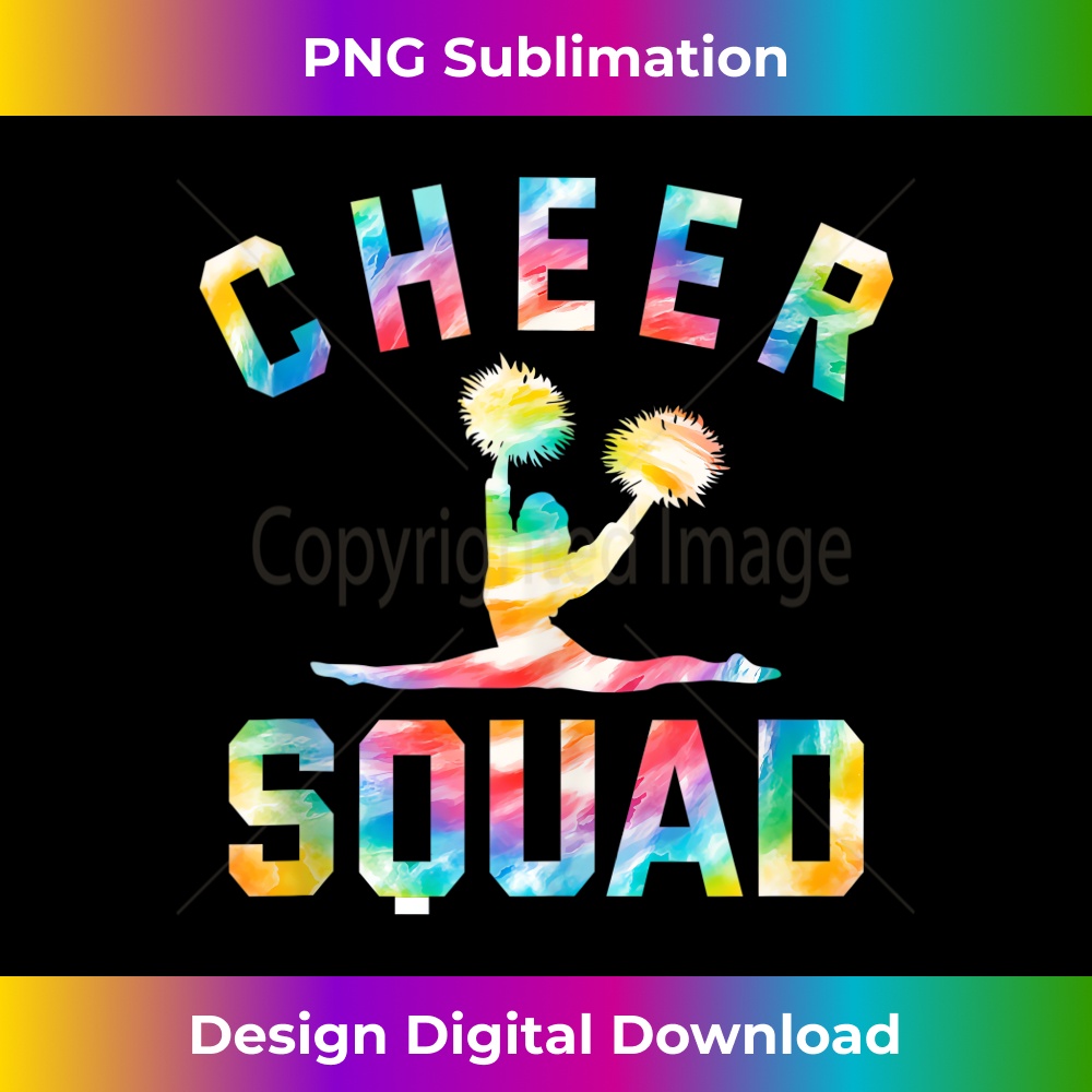 Cheer Squad Tie Dye Cheerleader Cheerleading Gift Cheering T - Inspire ...