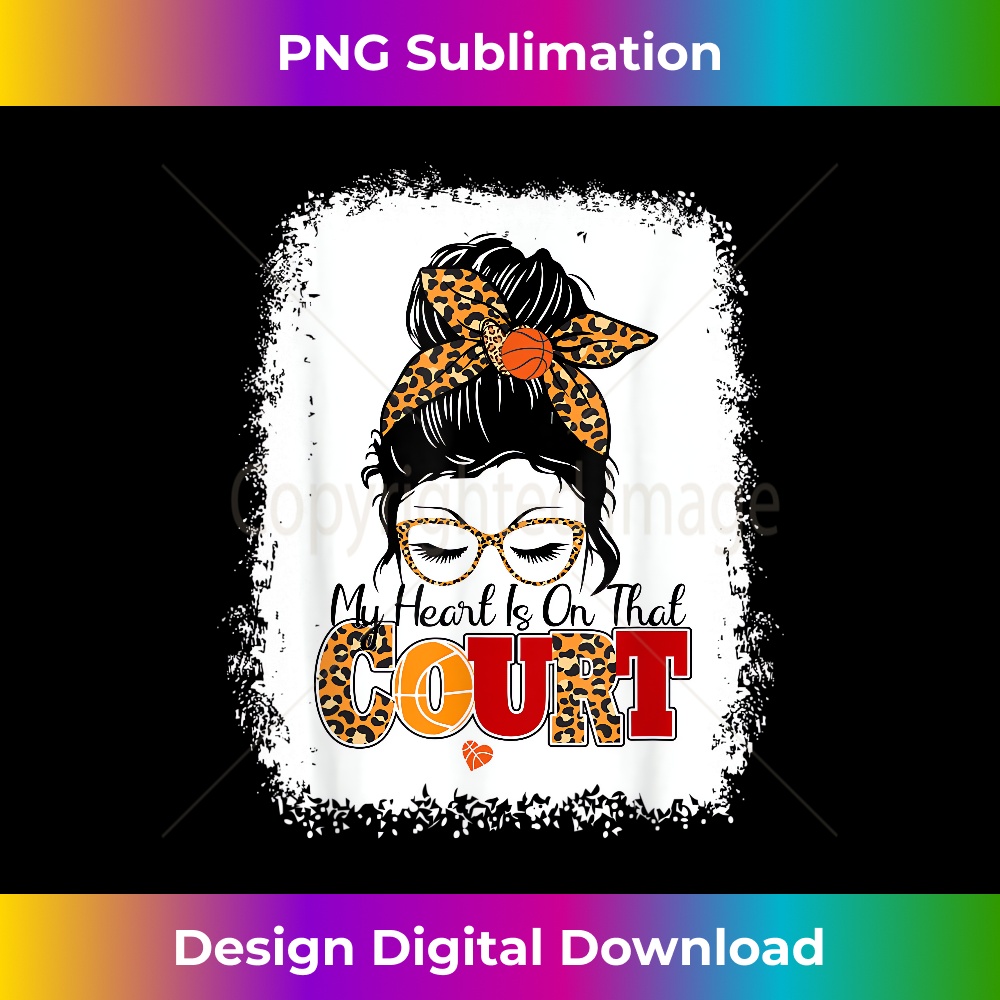 My heart is on that court basketball Leopard Basketball Mom | Inspire ...