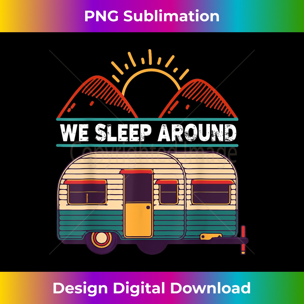 RV Camping Trailer Gifts - We Sleep Around Camper - Urban Su - Inspire ...