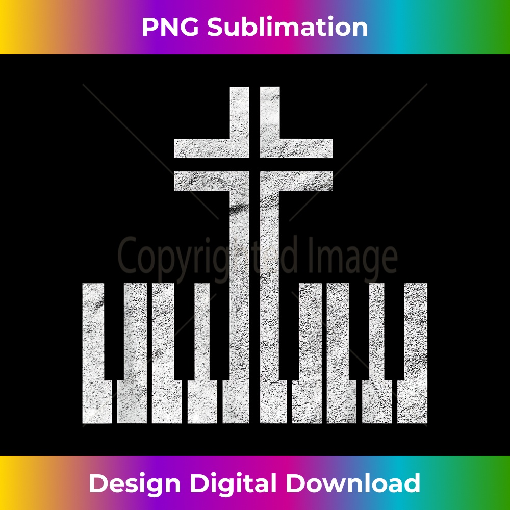 Christian Piano Cross Keyboard Pianist God Jesus Music Band Inspire