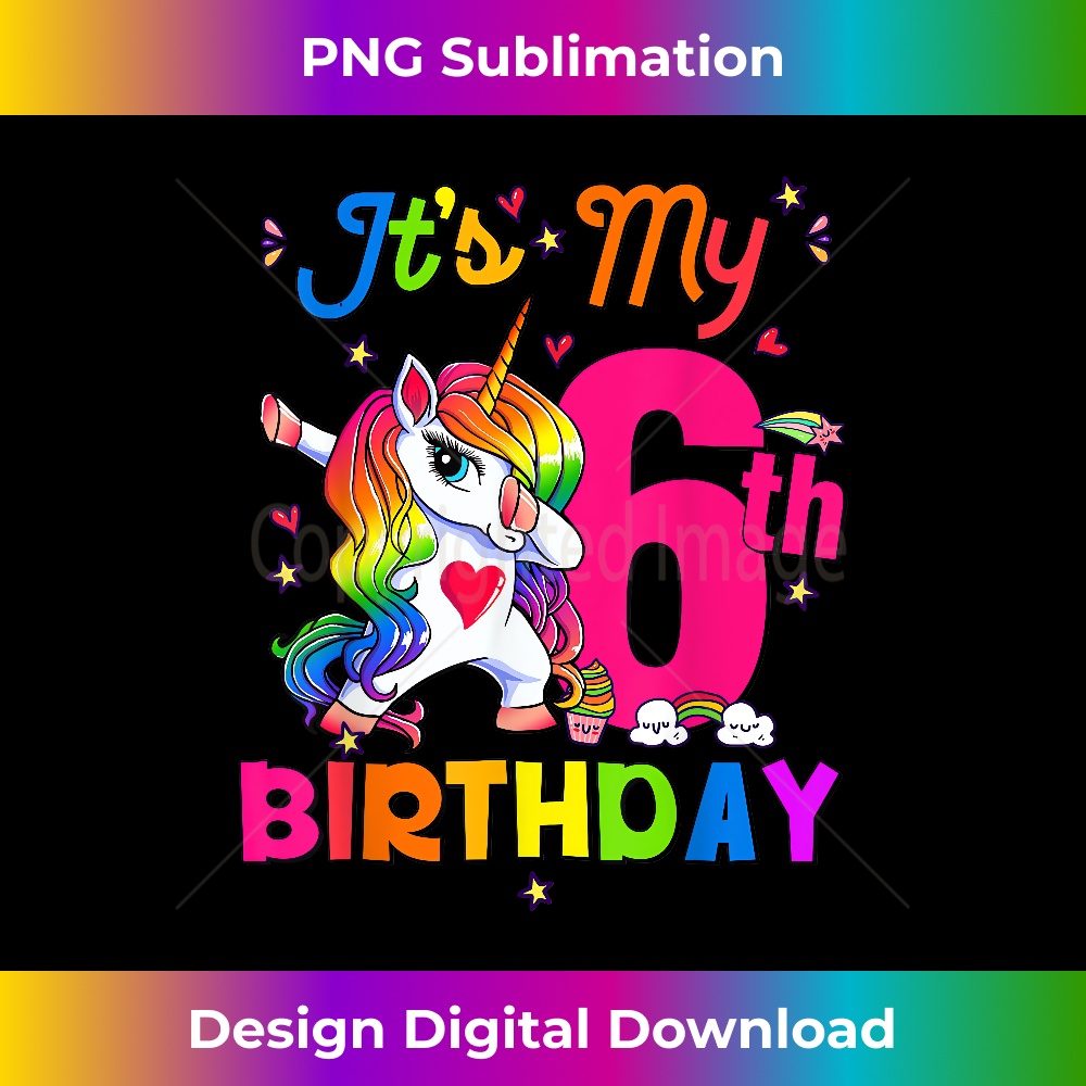 6 Years Old Unicorn It's My 6th Birthday Girl Party - Crafte | Inspire ...