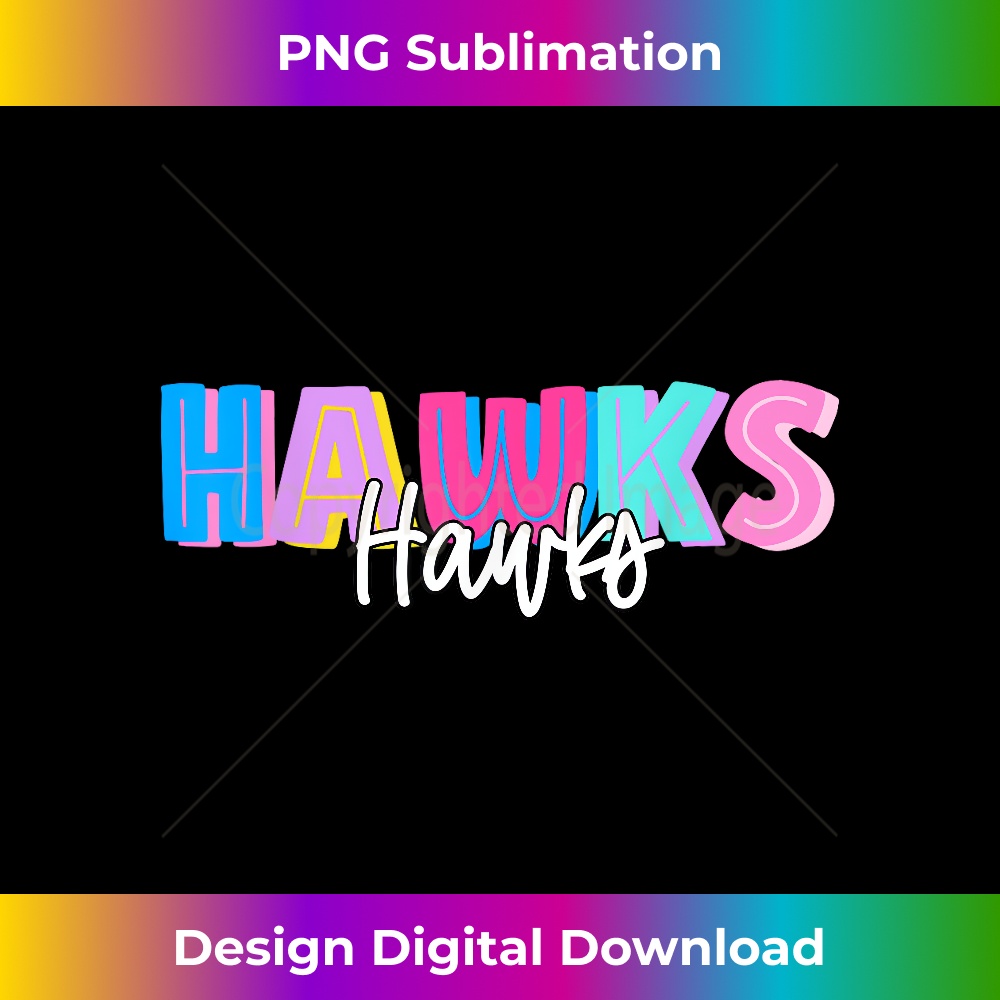 Hawks Colorful School Spirit - Futuristic PNG Sublimation Fi | Inspire ...