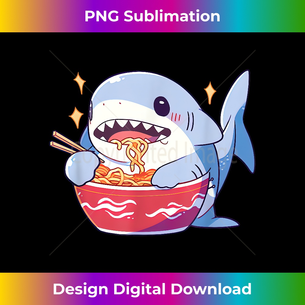 Cute Chibi Kawaii Shark Eat Ramen Japanese Anime Kids Girls | Inspire ...