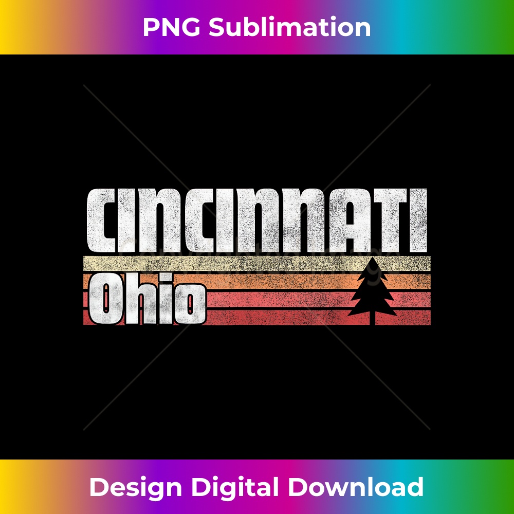 Cincinnati Ohio OH Retro Style Vintage 70s 80s 90s Gift Home | Inspire ...