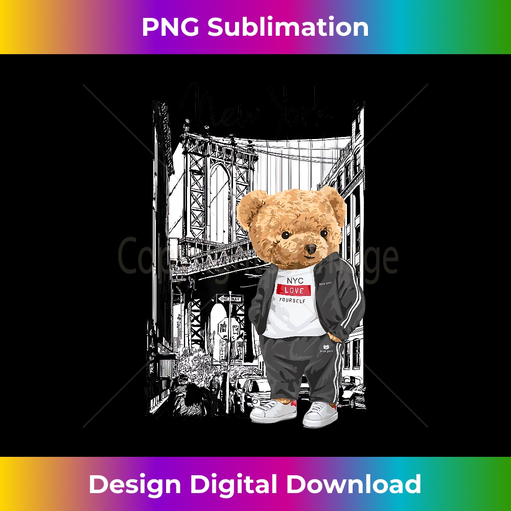 Cool New York City Teddy Bear Illustration Graphic Designs - | Inspire ...