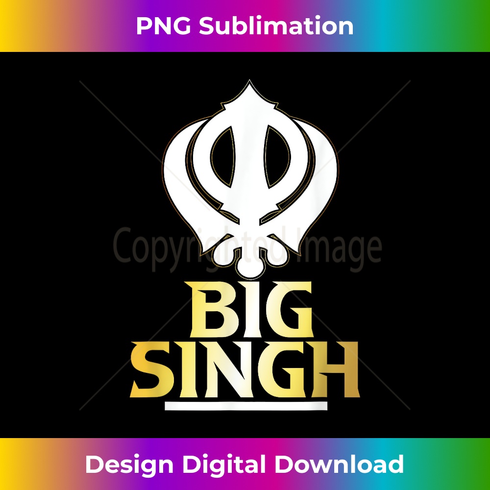 Sikh Khanda Big Singh Punjabi - Eco-Friendly Sublimation PNG | Inspire ...