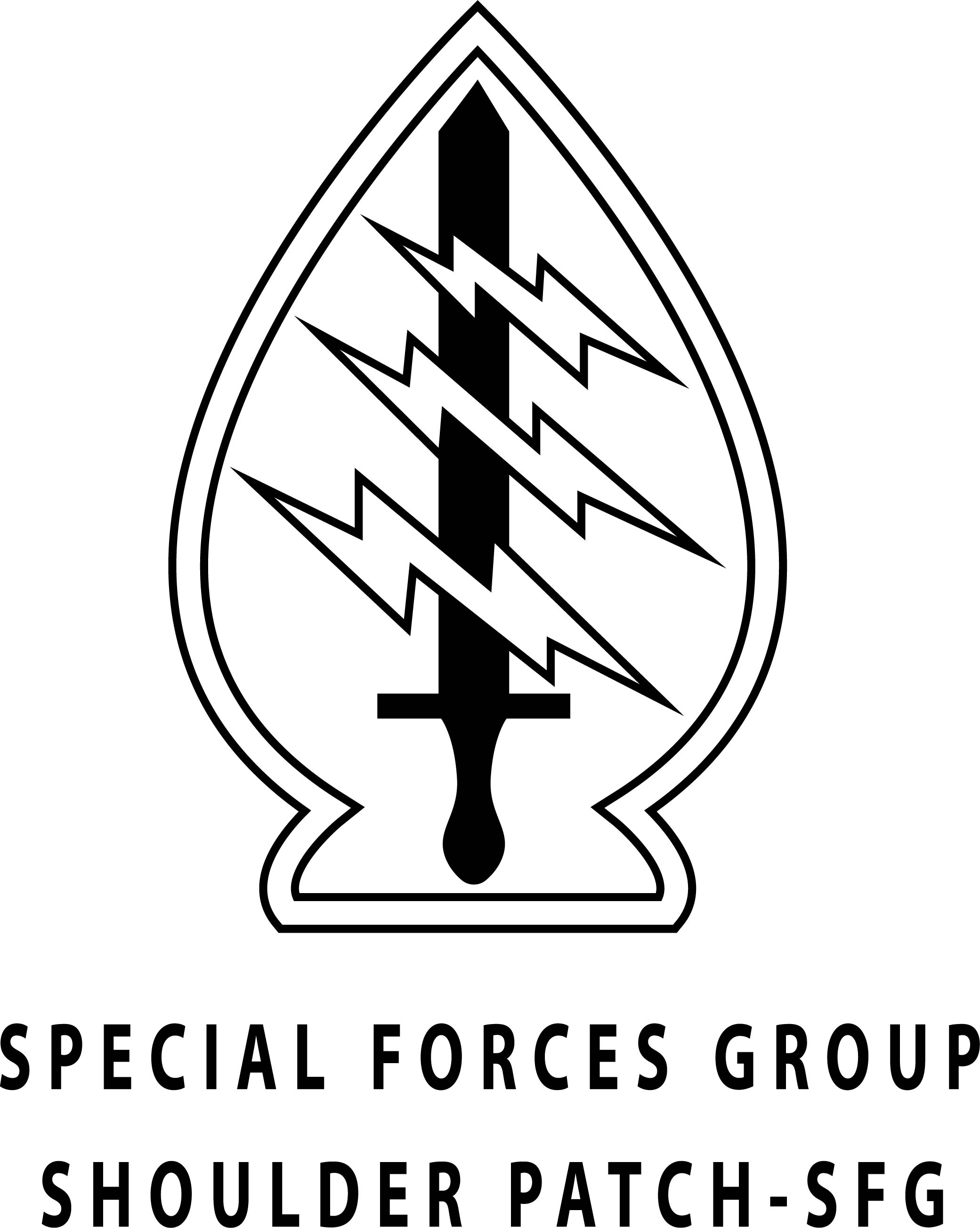 US ARMY SPECIAL FORCES GROUP SHOULDER PATCH-SFG VECTOR FILE | Inspire ...