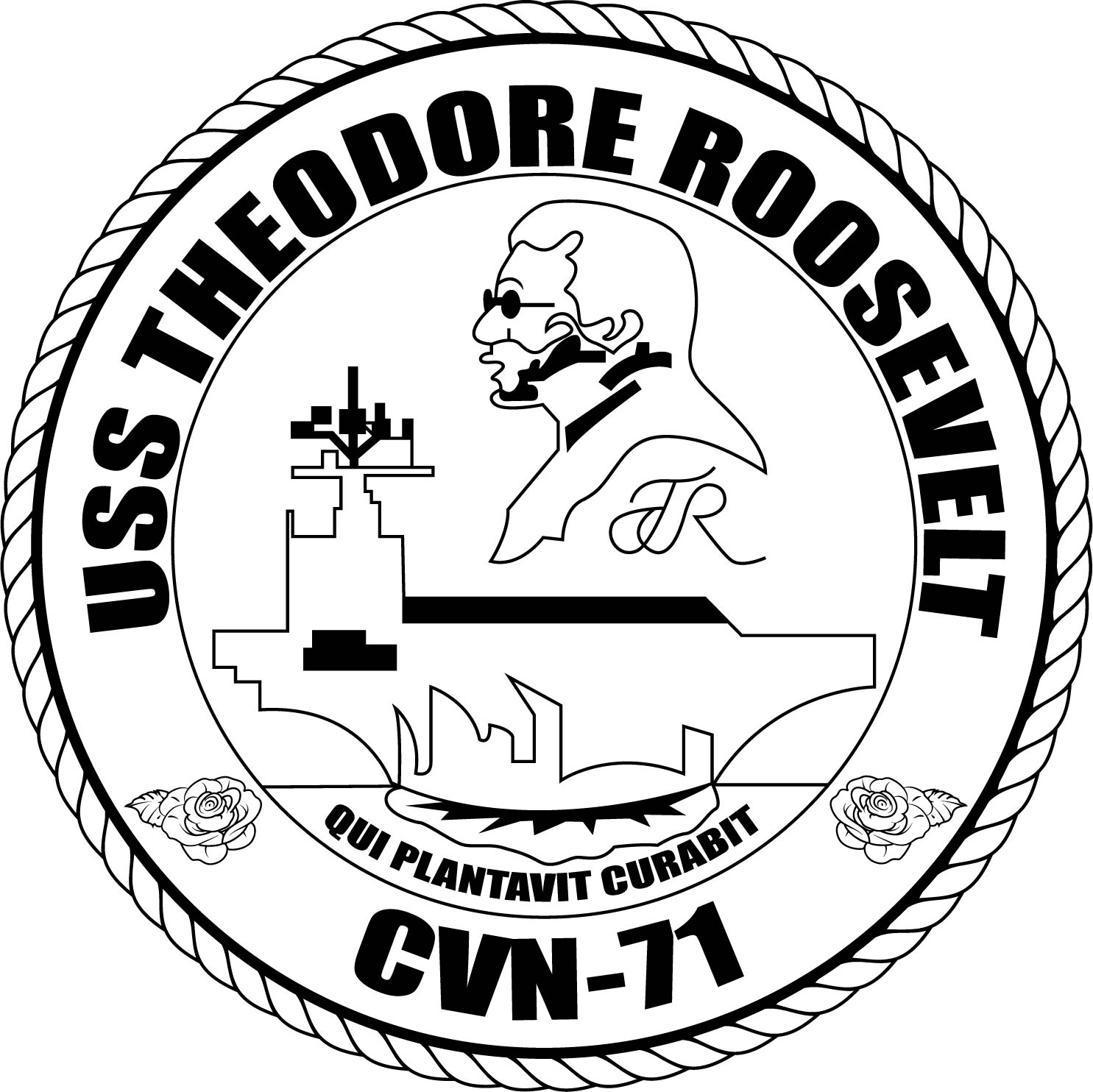 US NAVY USS THEODORE ROOSEVELT CVN-71 AIRCRAFT CARRIER PATCH | Inspire ...