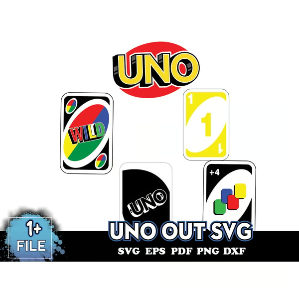 Uno Out SVG, Uno Logo, Uno Symbol, Uno SVG, Uno Card PNG, Un - Inspire ...