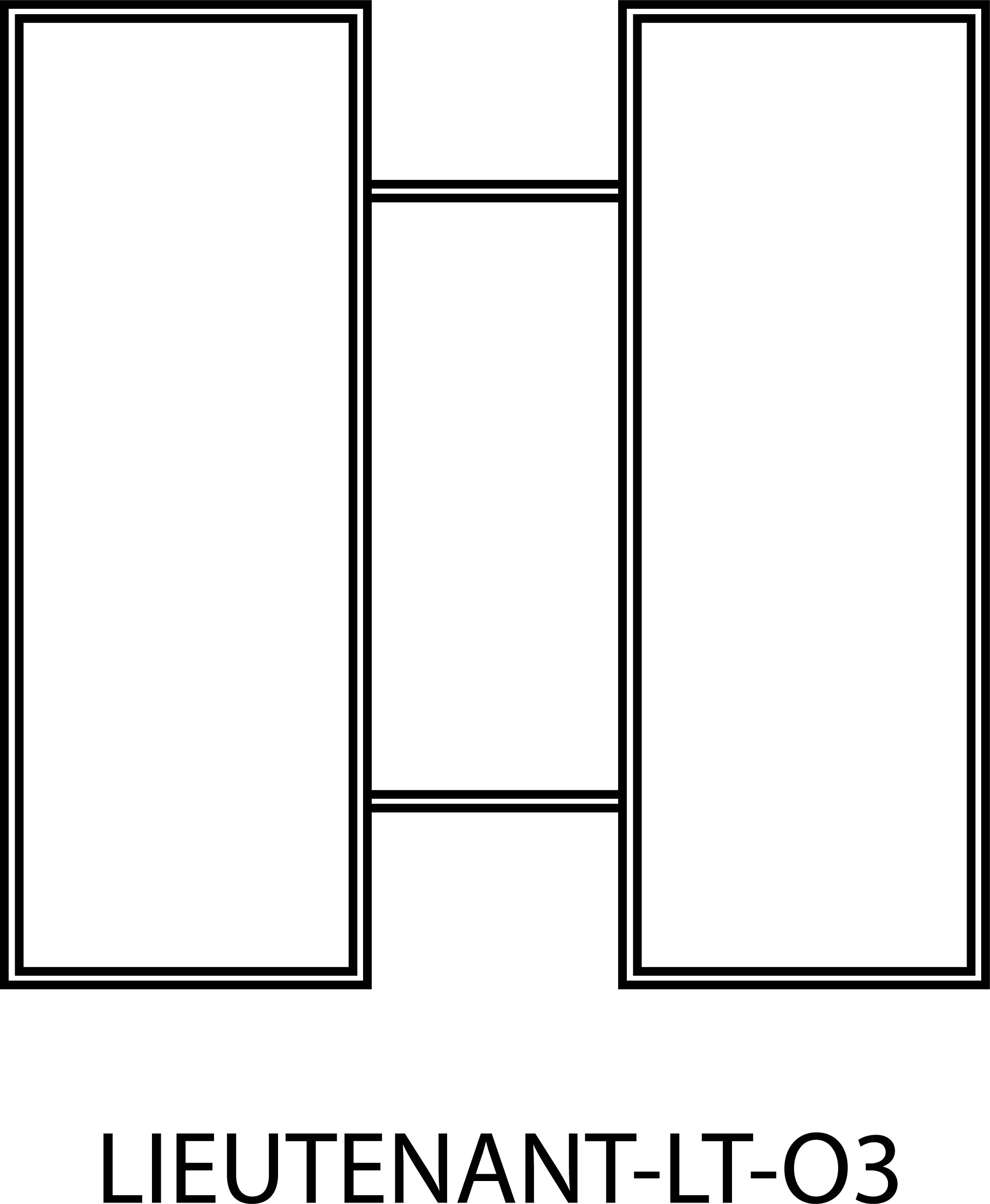 USN USCG OFFICER RANKS LIEUTENANT-LT-O3 VECTOR FILE SVG DXF | Inspire ...