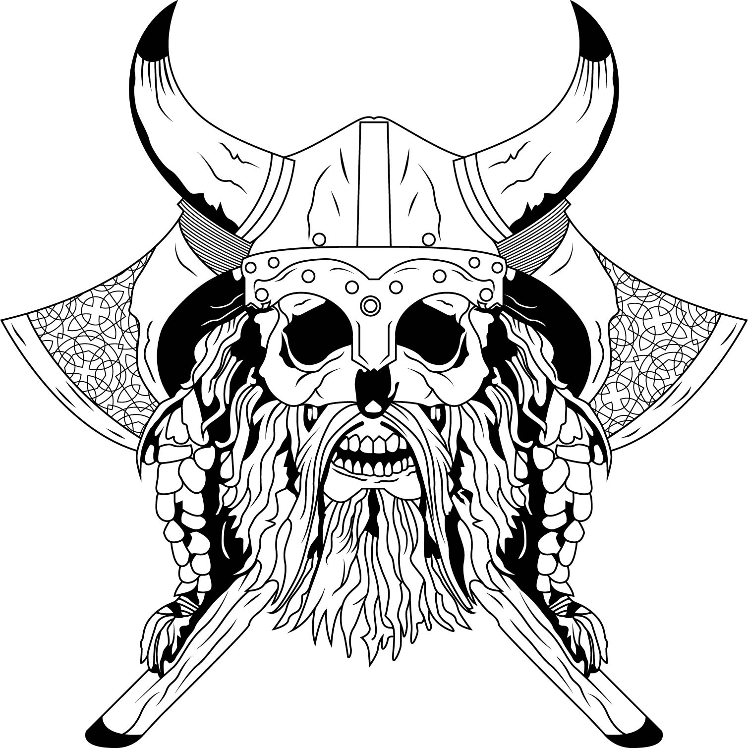 VIKING VECTOR FILE SVG DXF EPS PNG JPG FILE | Inspire Uplift