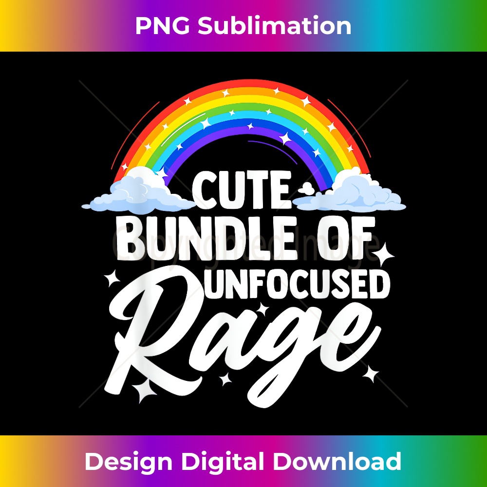 Cute Bundle Of Unfocused Rage Funny Pastel Goth Gift Rainbow | Inspire ...
