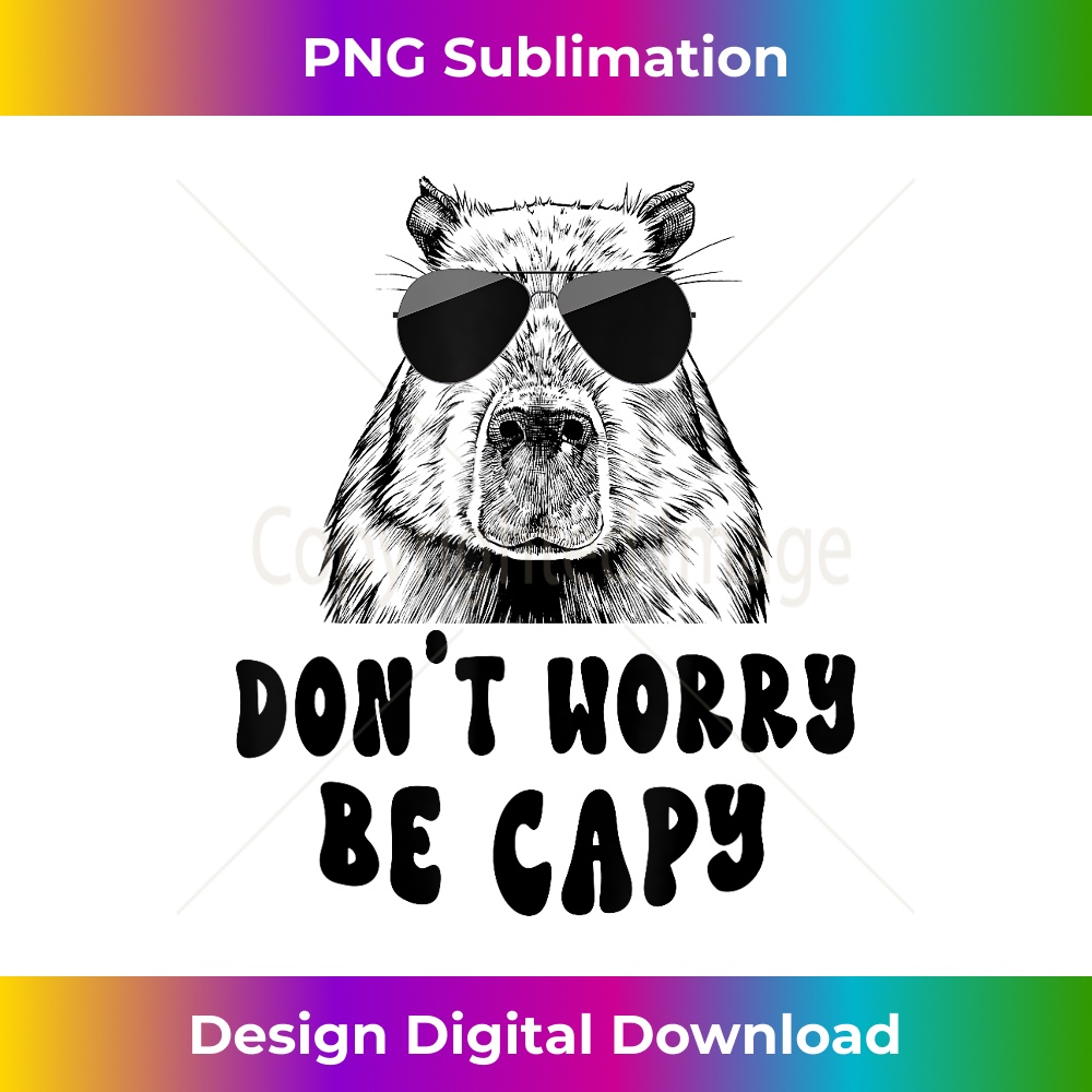 Don't Worry Be Capy Capybara Lovers - Chic Sublimation Digit - Inspire ...