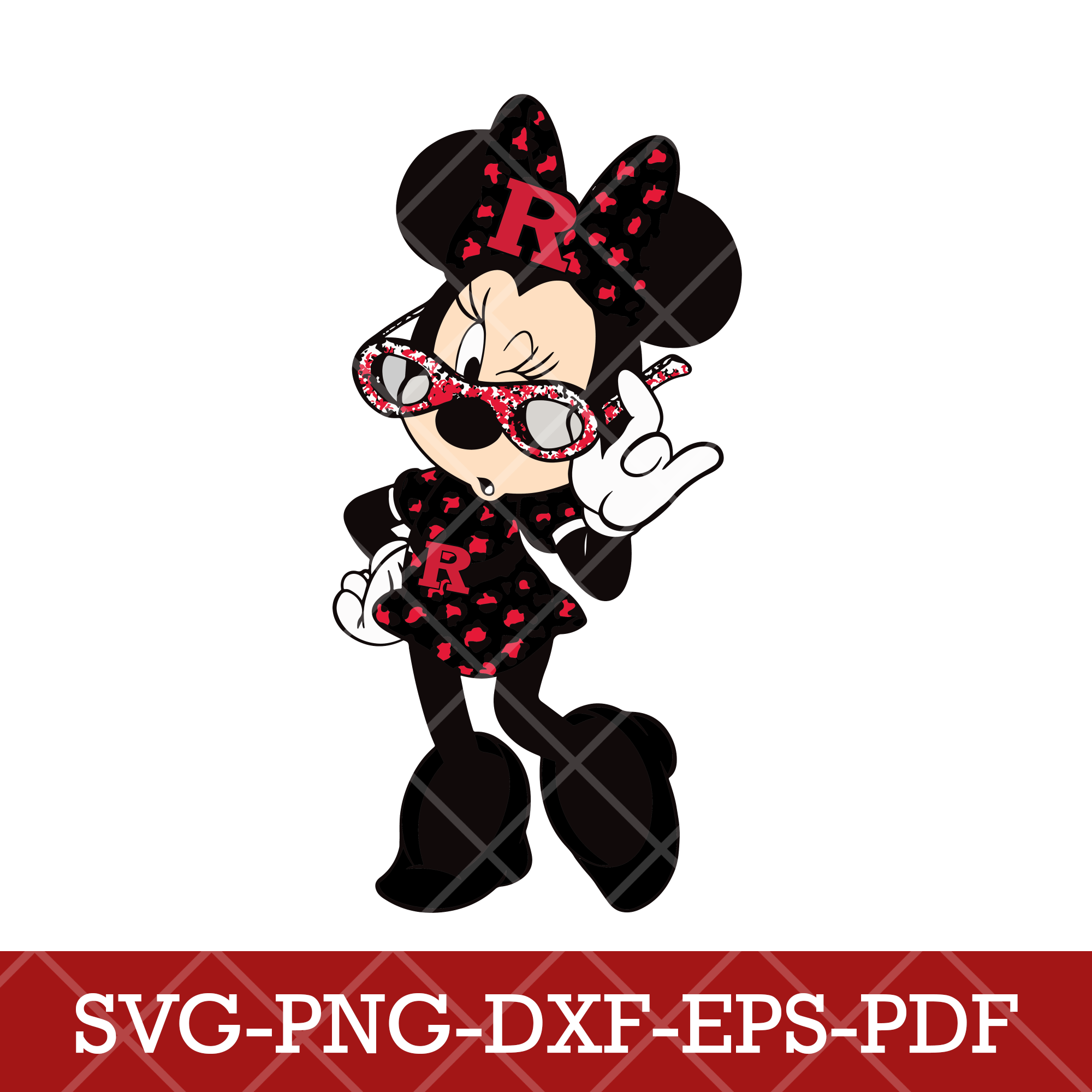 Rutgers Scarlet Knights_mickey NCAA 3,SVG,DXF,EPS,PNG,digita | Inspire ...