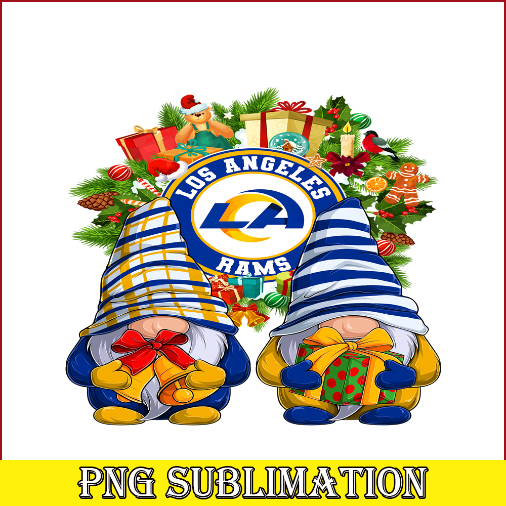 Gnome LA Rams PNG, Christmas NFL Team PNG, National Football | Inspire ...