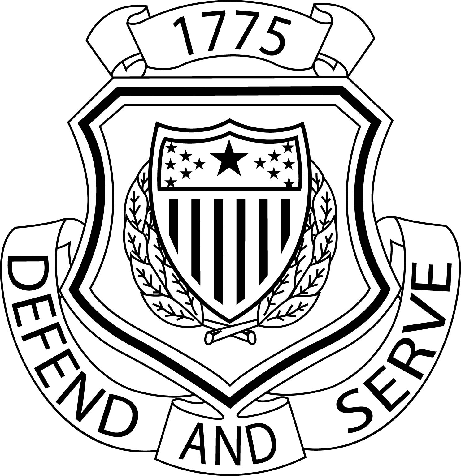 SERVEAND DEFEND1775 BADGE VECTOR FILE SVG DXF EPS PNG JPG FI | Inspire ...