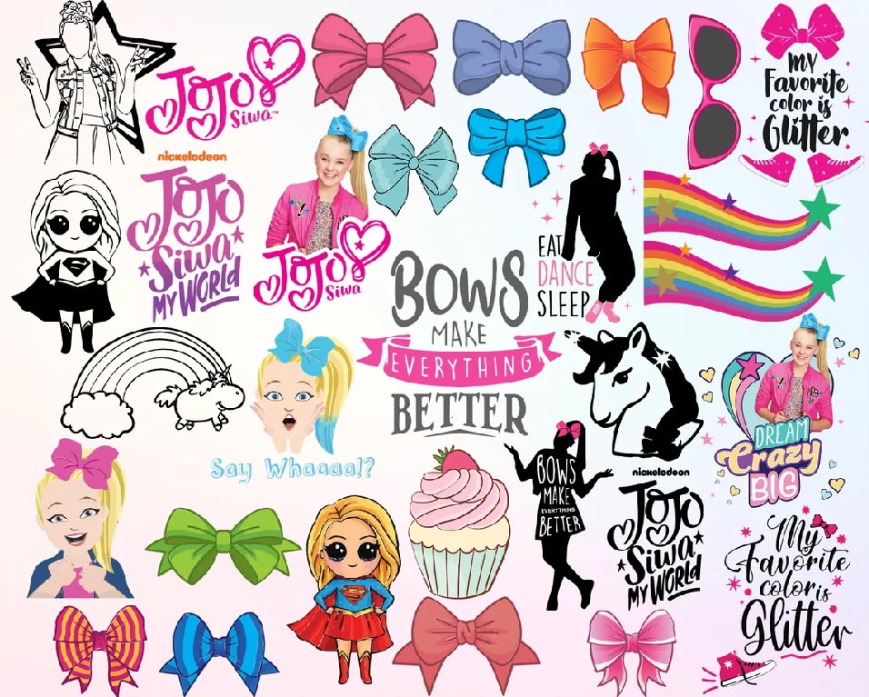 JoJo Siwa Svg, JoJo Siwa SVG, JoJo Siwa Clipart, JoJo Siwa c - Inspire ...