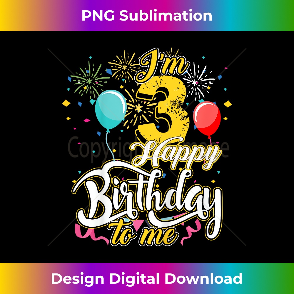 Kids I'm 3 Years Old Happy Birthday to Me 3rd Birthday Tee - | Inspire ...