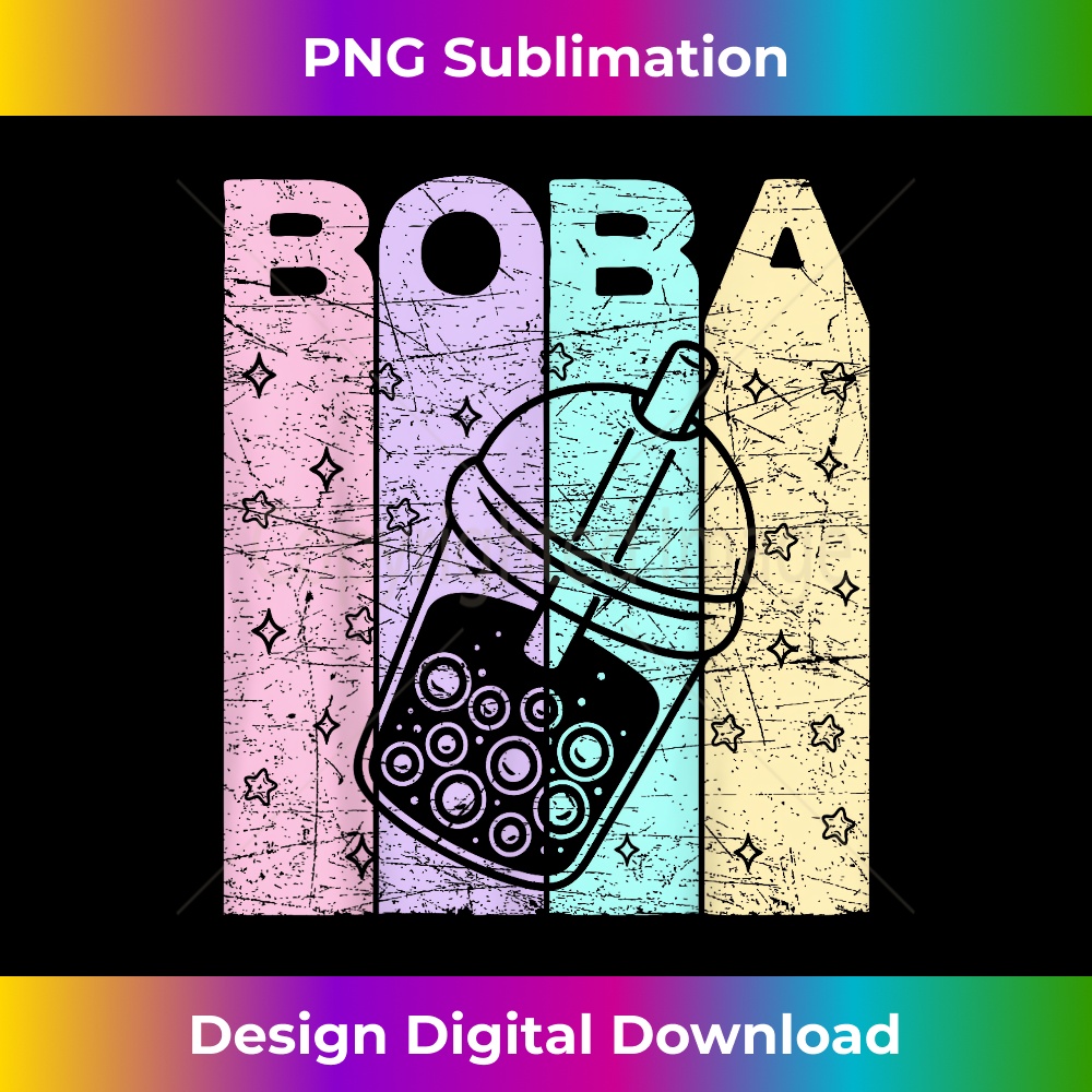 Boba Tea Pastel Bubble Tea Lover Retro - Bespoke Sublimation - Inspire ...
