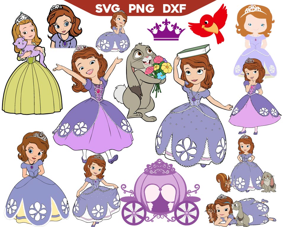 The First Princess sofia PNG SVG, Scrapbook, Sofia The Princ - Inspire ...