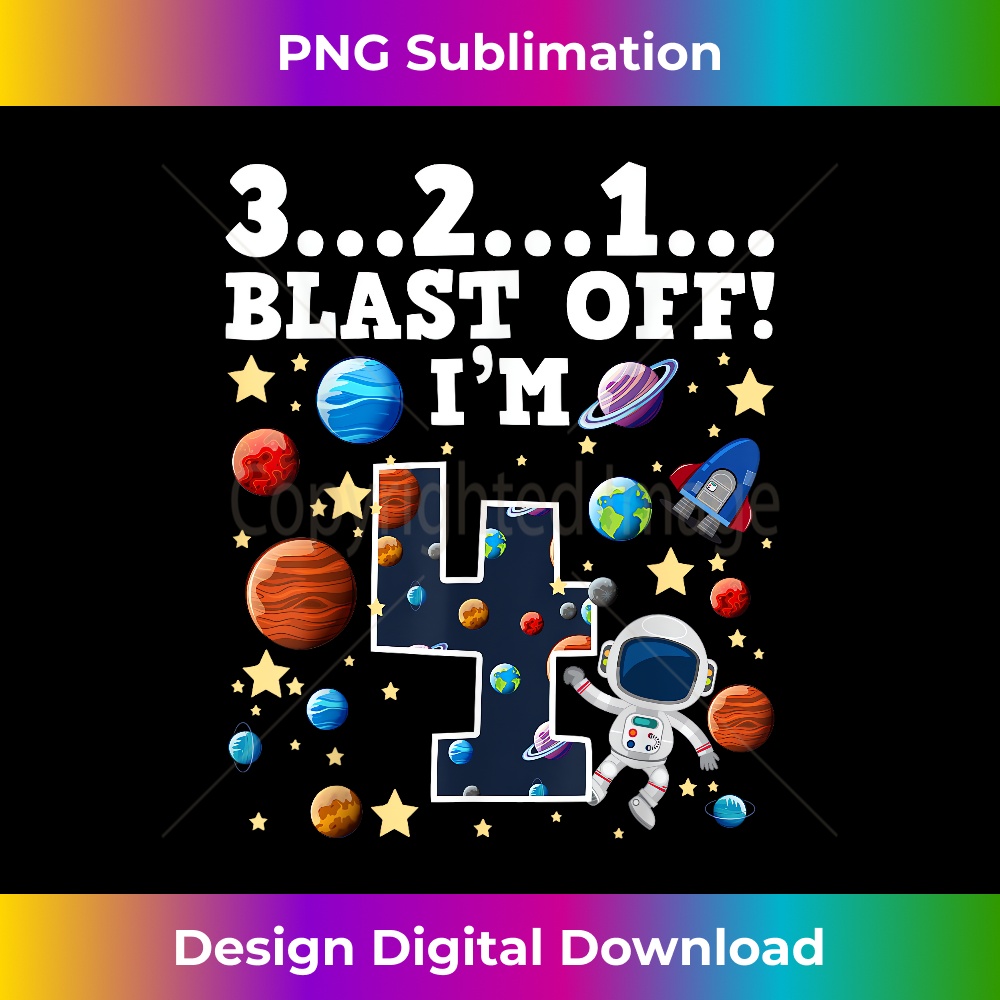 3...2...1... Blast Off! I'm 4 Space Birthday Party 4th - Edg | Inspire Uplift