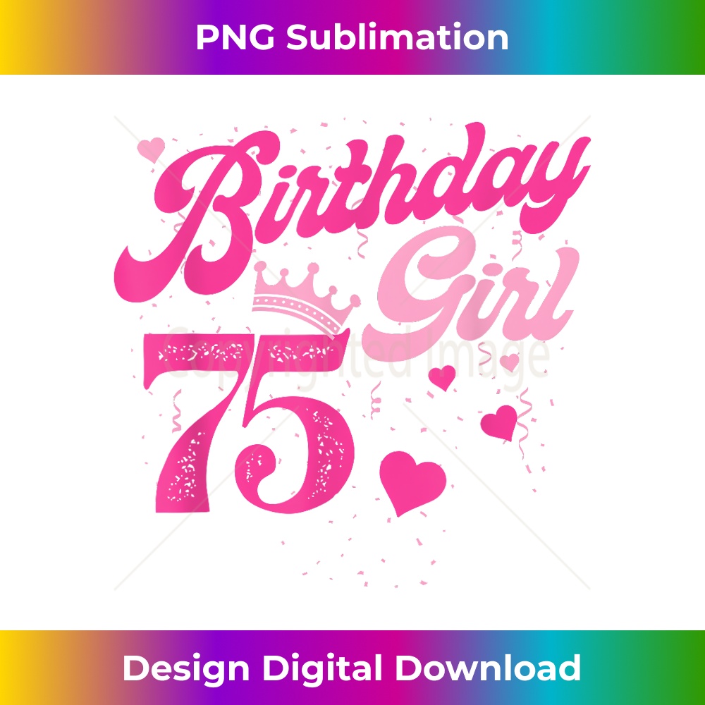 75th Birthday Girl Crown 75 Years Old Bday - Eco-Friendly Su | Inspire ...