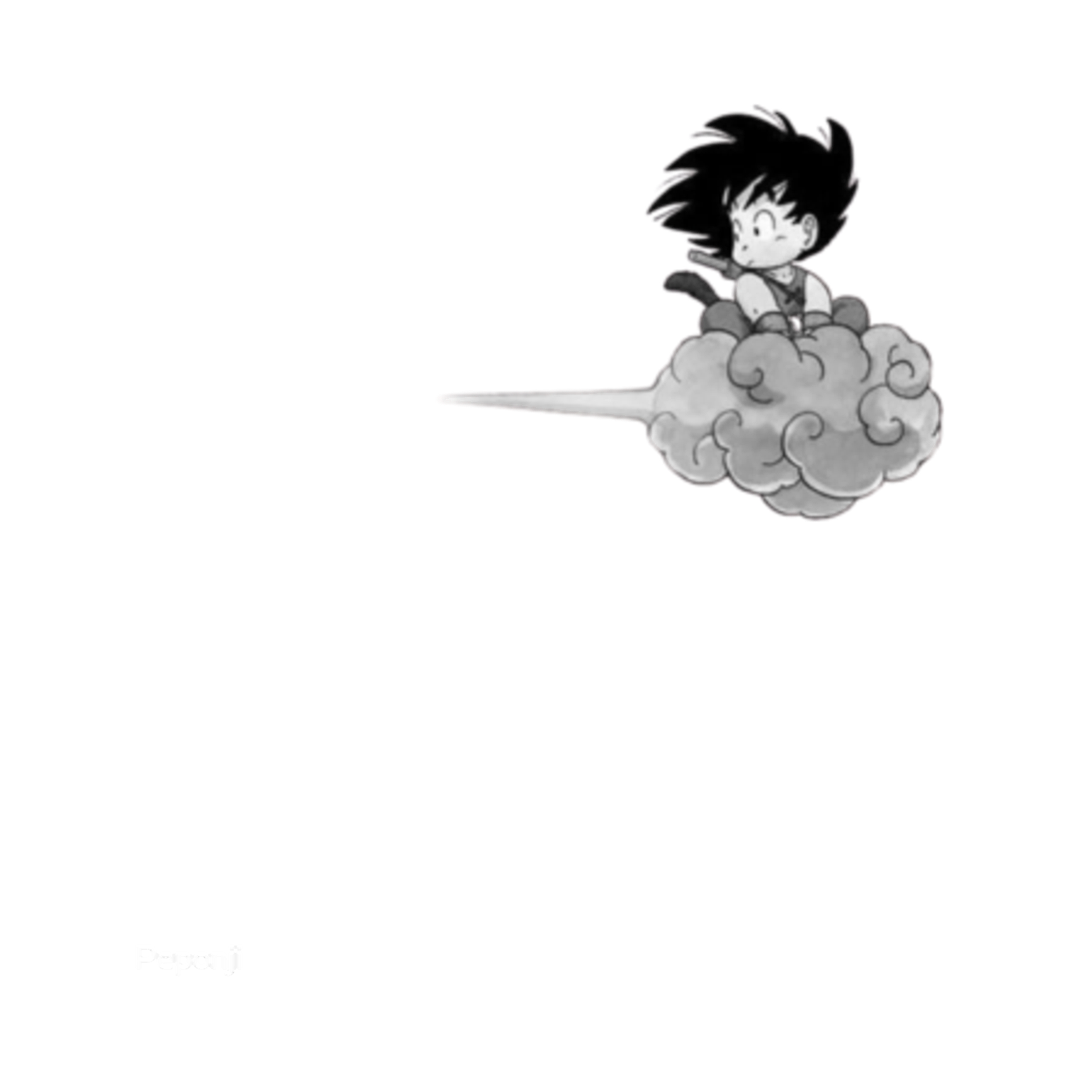 Kid Goku on flying Nimbus | Inspire Uplift