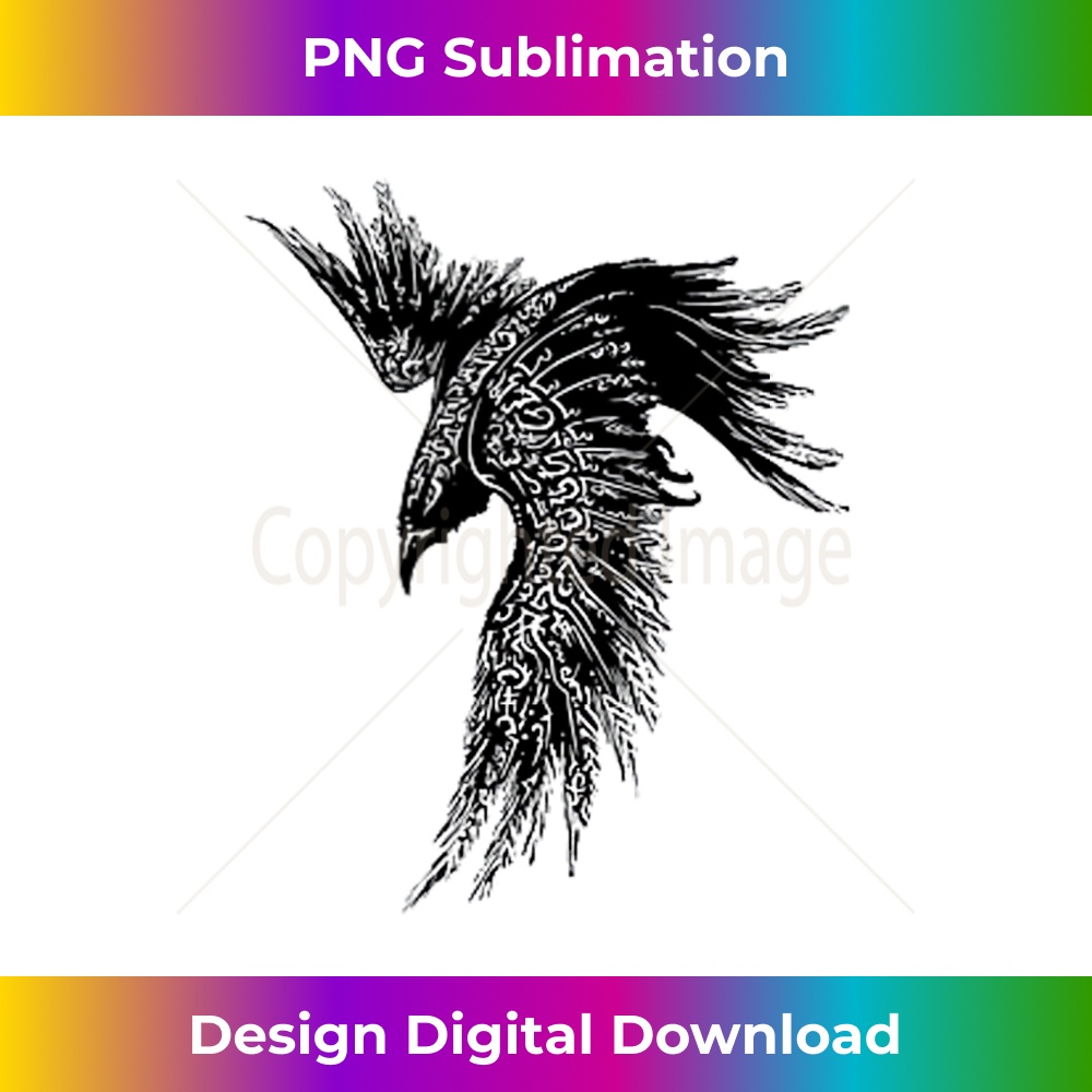 Viking Raven Norse Mythology DESIGN SMALL FRONT BIG ON BACK | Inspire ...