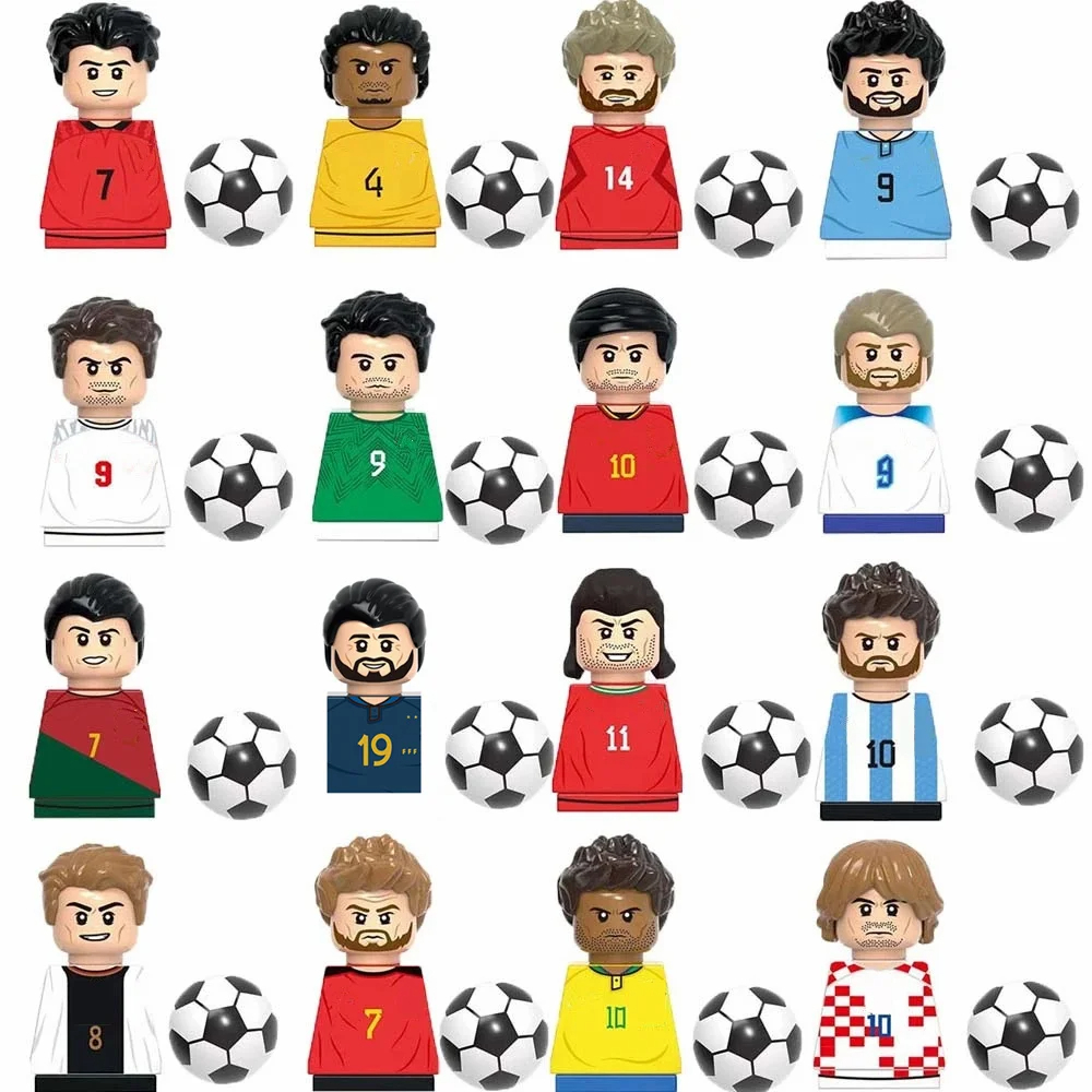 8pcs Messi Ronaldo Maradona Neymar Beckham Famous Football S | Inspire ...