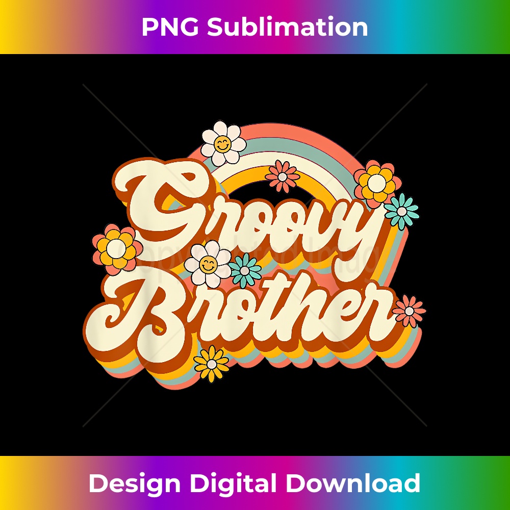 Retro Groovy Brother Family Birthday 60s 70s Hippie Costume - Inspire ...