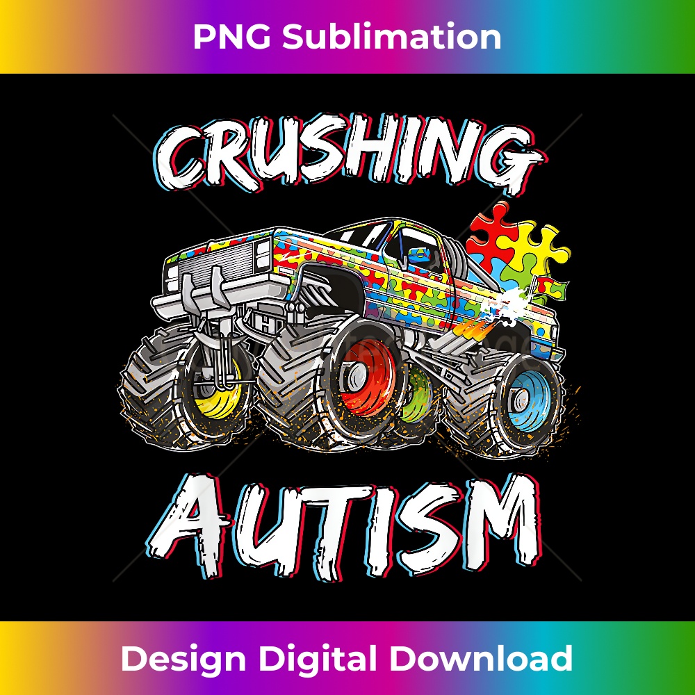 Autism Boys Kids Monster Truck Autism Awareness - Deluxe PNG - Inspire ...