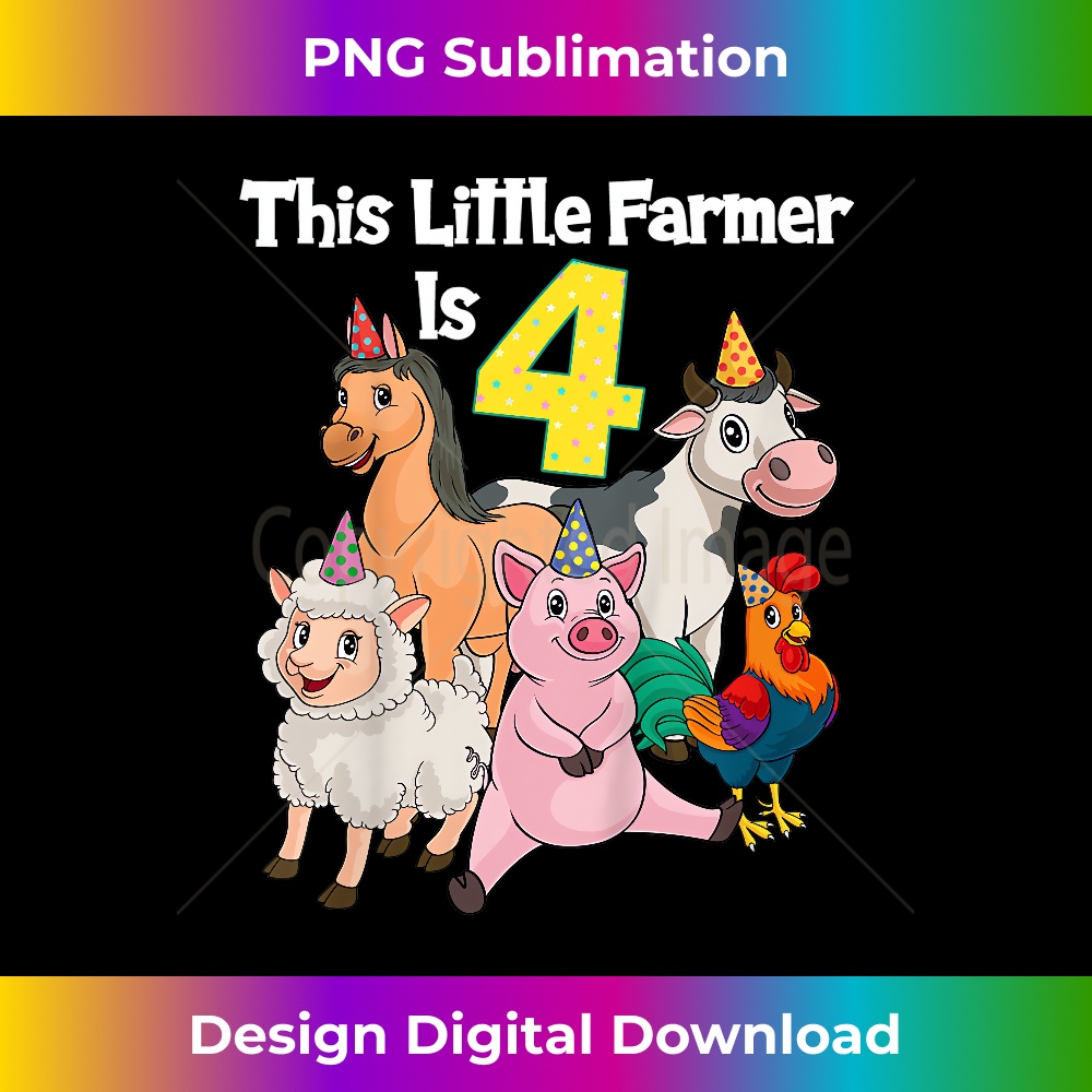 Kids Barnyard 4 Year Old Farm Animals 4th Birthday - Chic Su | Inspire ...