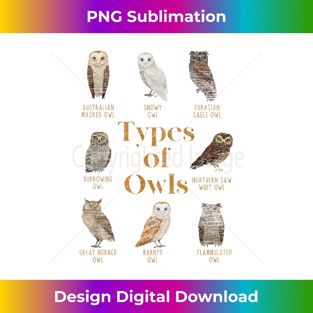Types Of Owls Ornithologist Gift Animal Wise Bird Lover Owl | Inspire ...