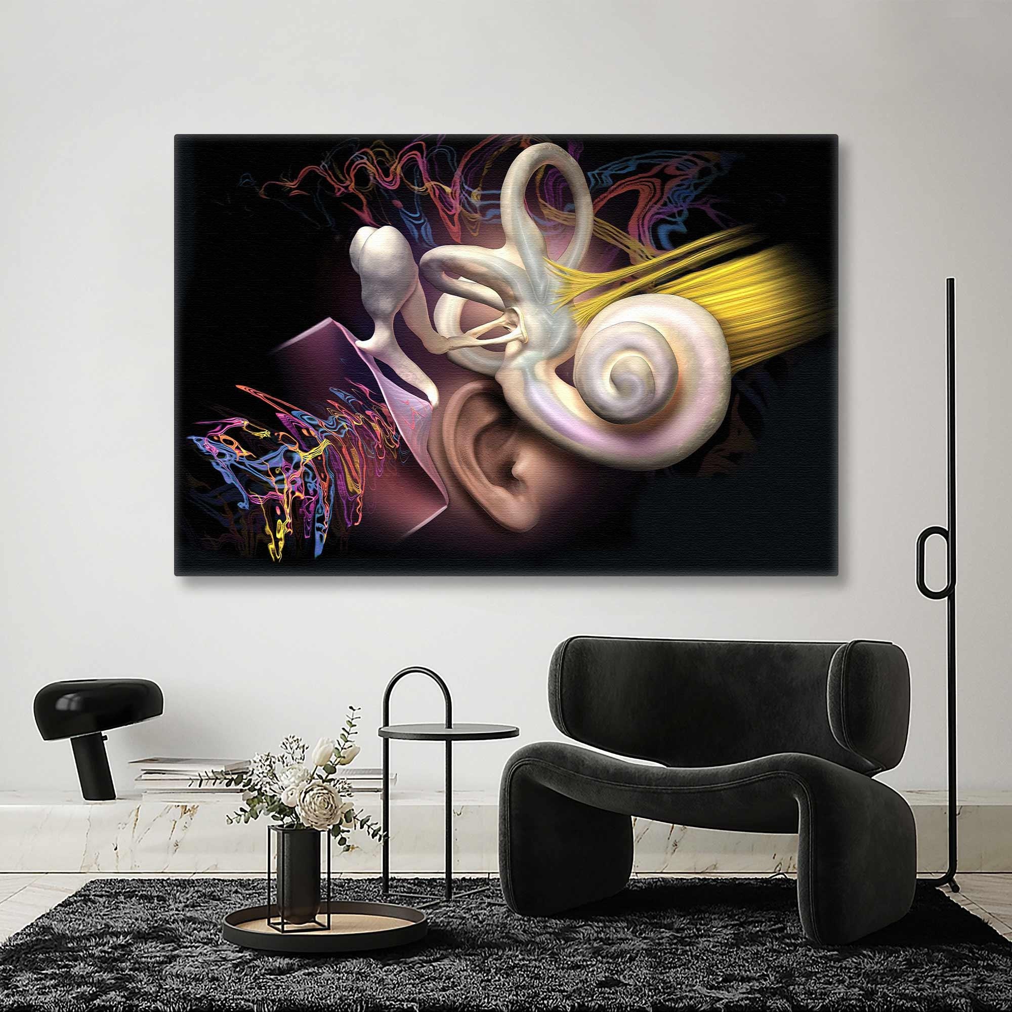 Ear Anatomy Ear Hearing Ear Nose Throat Ent Roll Up Canvas, - Inspire ...