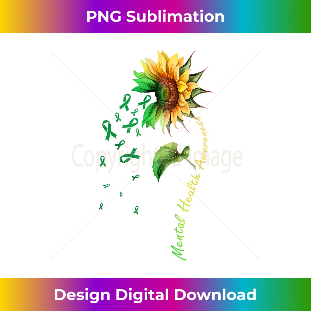 Mental Health Awareness Sunflower - Crafted Sublimation Digi | Inspire Uplift