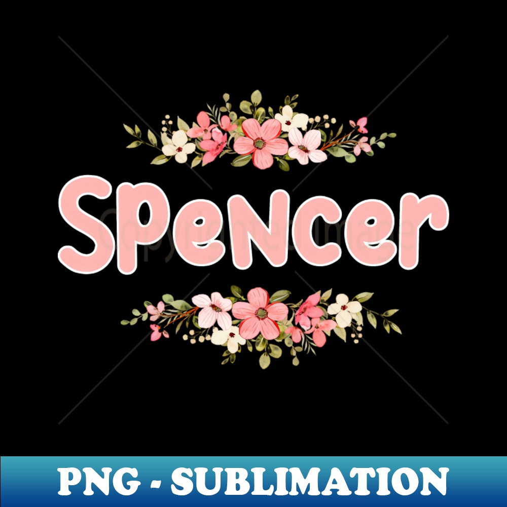 Flower Border Spencer Name Label - Exclusive Sublimation Dig | Inspire ...