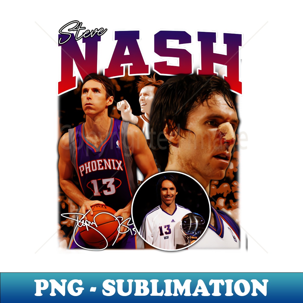 Steve Nash Basketball Legend Signature Vintage Retro 80s 90s | Inspire ...