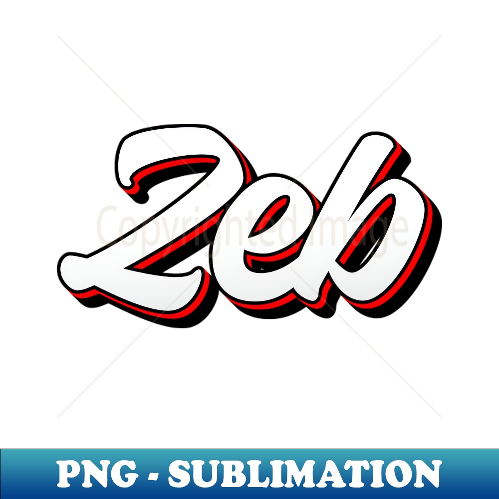 Zeb name - cool 70s retro font - Stylish Sublimation Digital | Inspire ...