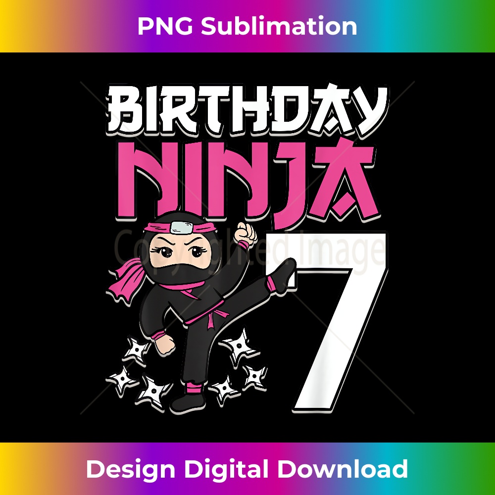Birthday Ninja 7 Girl Pink Shinobi Themed 7th B-Day Party - | Inspire ...
