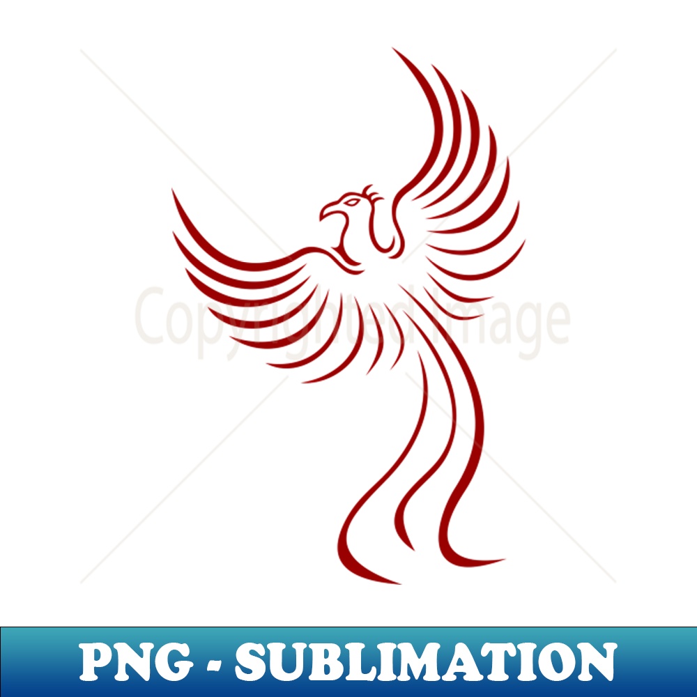 The Red Phoenix Flight - Elegant Sublimation PNG Download - | Inspire ...