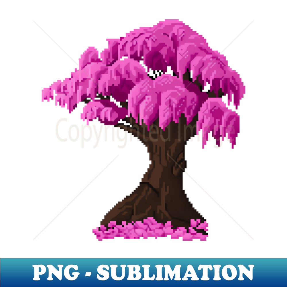 Pixel Art Sakura - Retro PNG Sublimation Digital Download - | Inspire ...