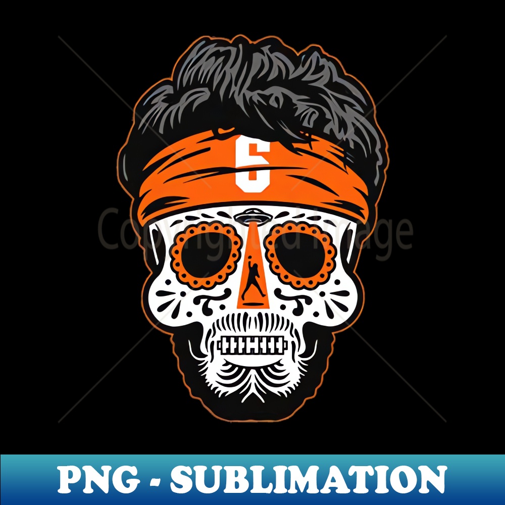 Baker Mayfield Sugar Skull - Decorative Sublimation PNG File | Inspire ...