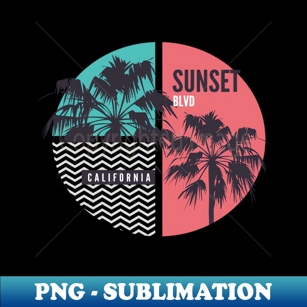 Sunset BLVD - Premium PNG Sublimation File - Capture Imagina | Inspire ...