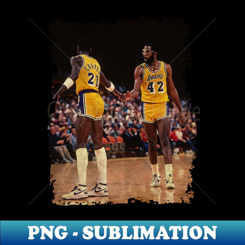 Michael Cooper and James Worthy 1986 - Sublimation-Ready PNG | Inspire ...