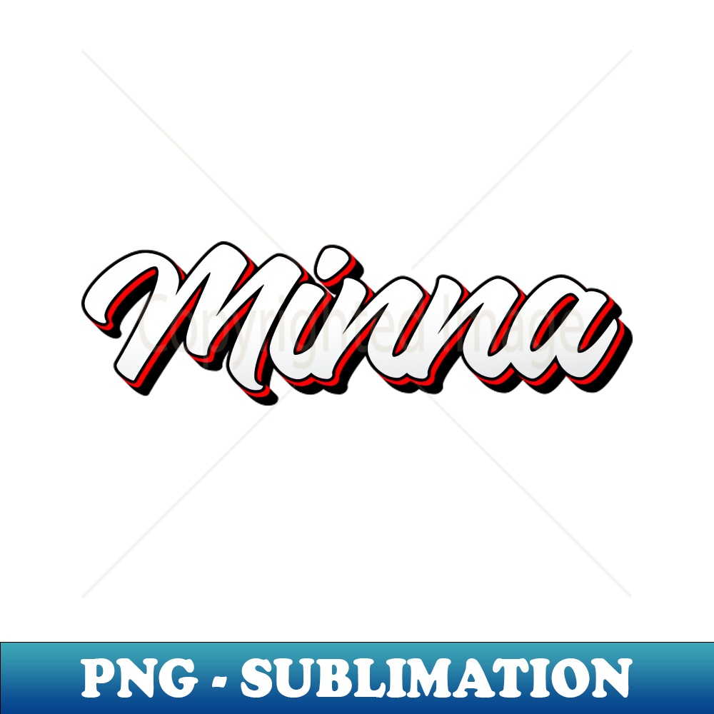 Minna name - cool 70s retro font - Sublimation-Ready PNG Fil | Inspire ...