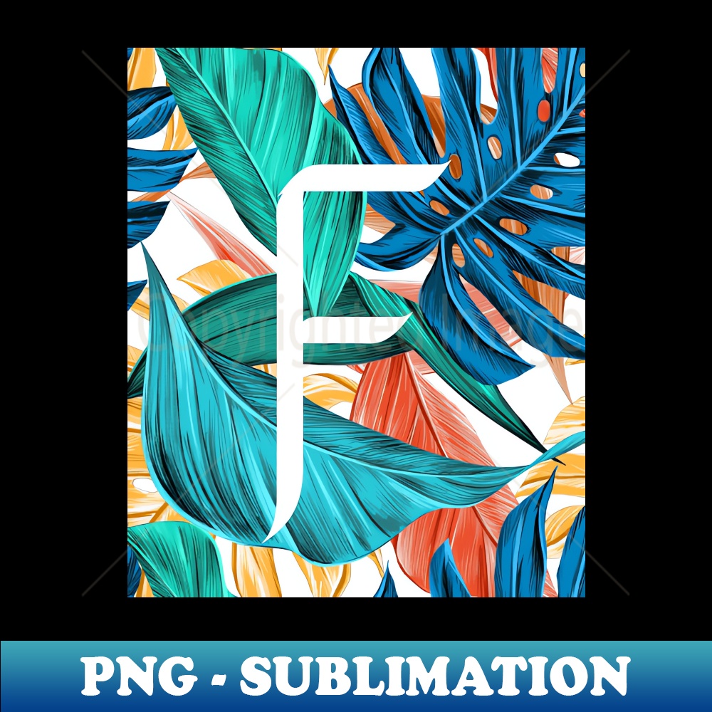Tropical Alphabet F - Signature Sublimation PNG File - Captu | Inspire ...