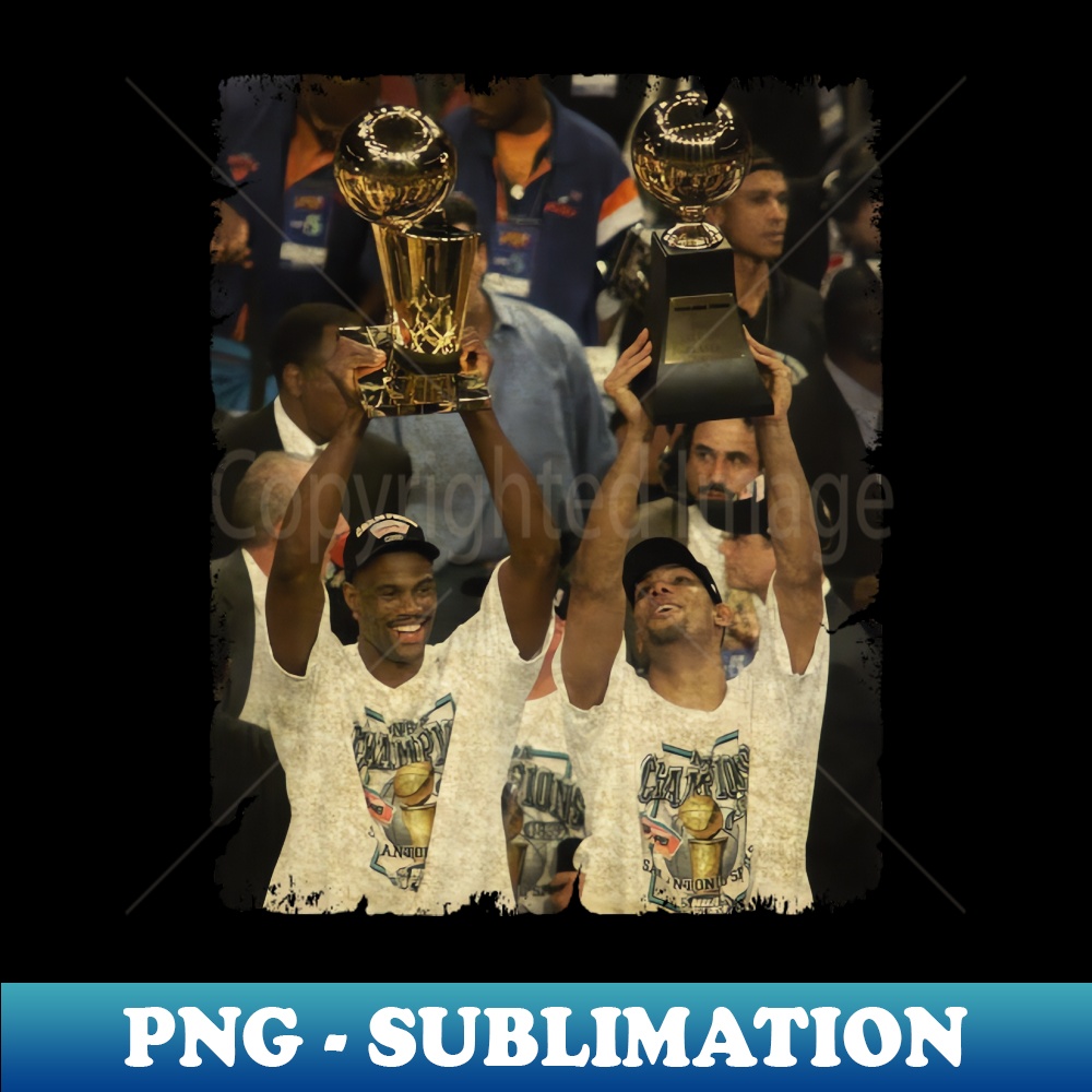 David Robinson vs Tim Duncan Celebrating Their 1999 NBA Cham | Inspire ...