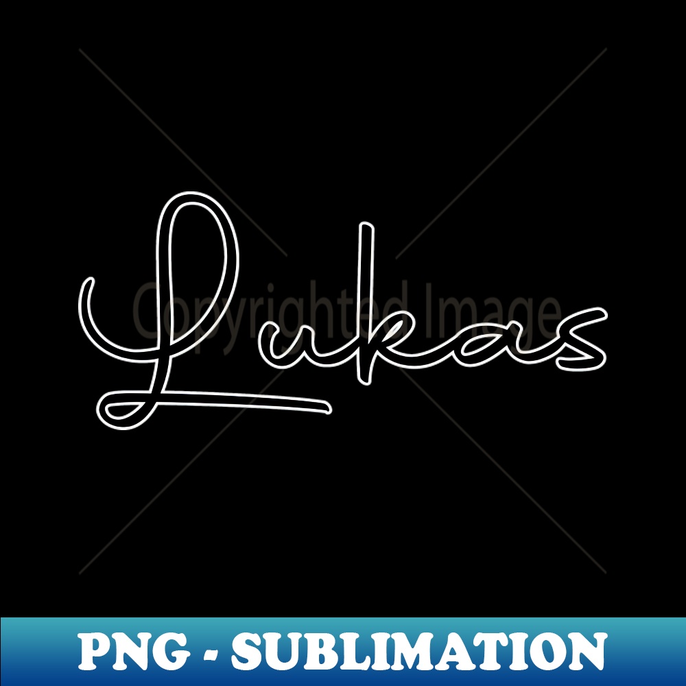 Autography Lukas Name Label - Elegant Sublimation PNG Downlo | Inspire ...